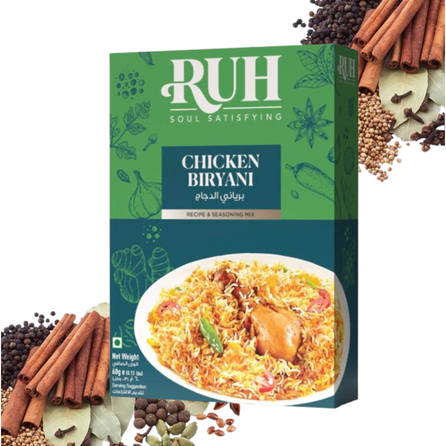 Ruh Chicken Biryani Spice 60 g | Shopee Malaysia