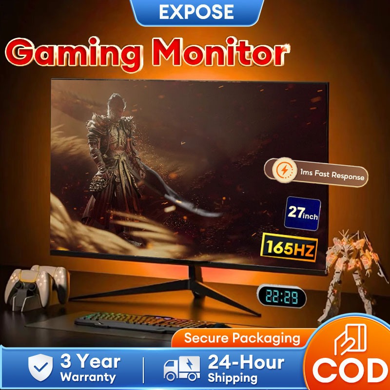 EXPOSE Gaming Monitor 75/165Hz 19/22/24/27 Inch Curved Pc Monitor For ...