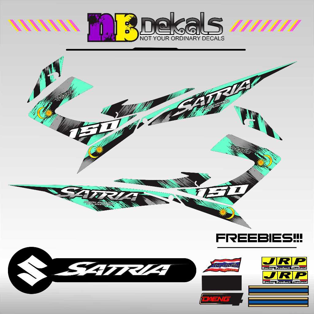 RAIDER 150 CARB MALAYSIAN FLAG 2024 DESIGN DECALS | Shopee Malaysia