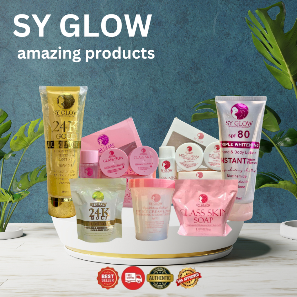 sy glow rejuv set sy glow glass skin set sy glow 24k lotion and soap spf 80 sy glow sunscreen ...