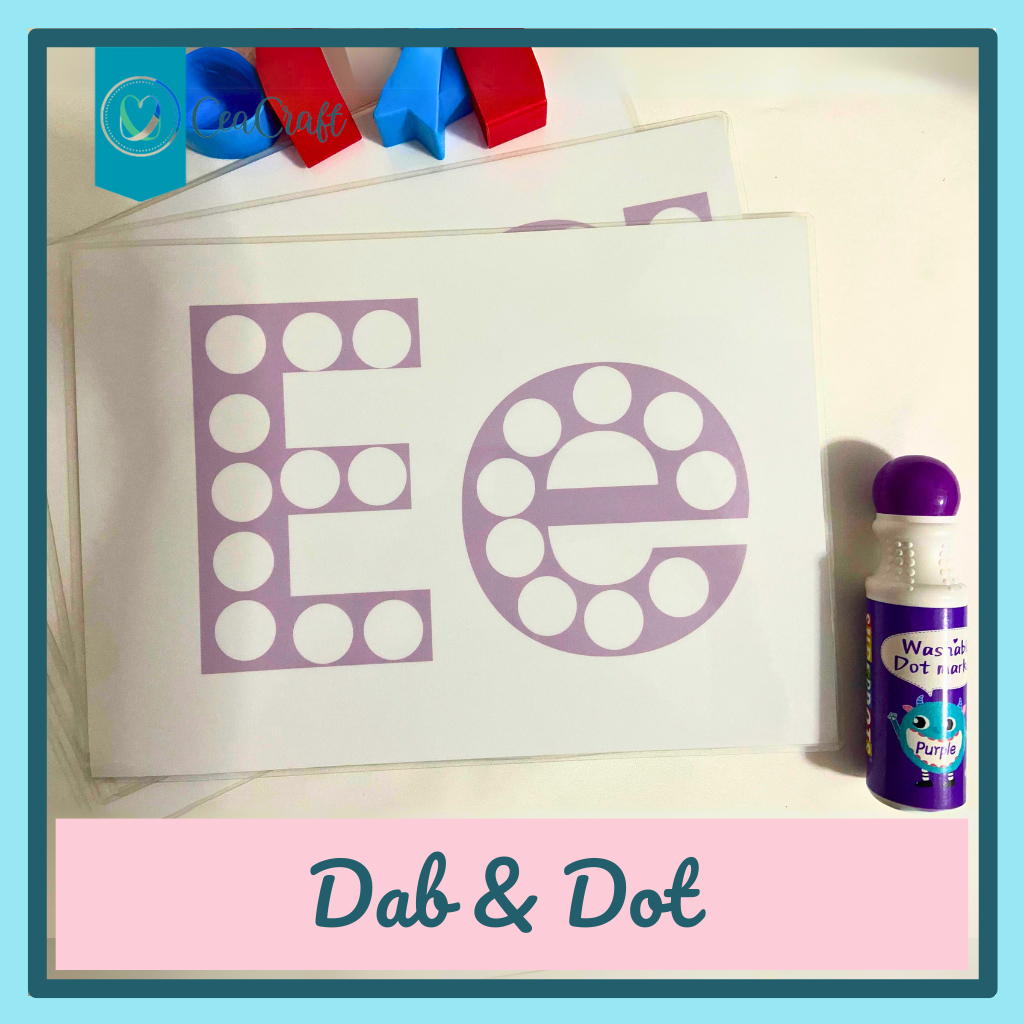 CeaCraft Laminated Colors Dab and Dot 14 Pages with FREE 1 Dab Marker ...