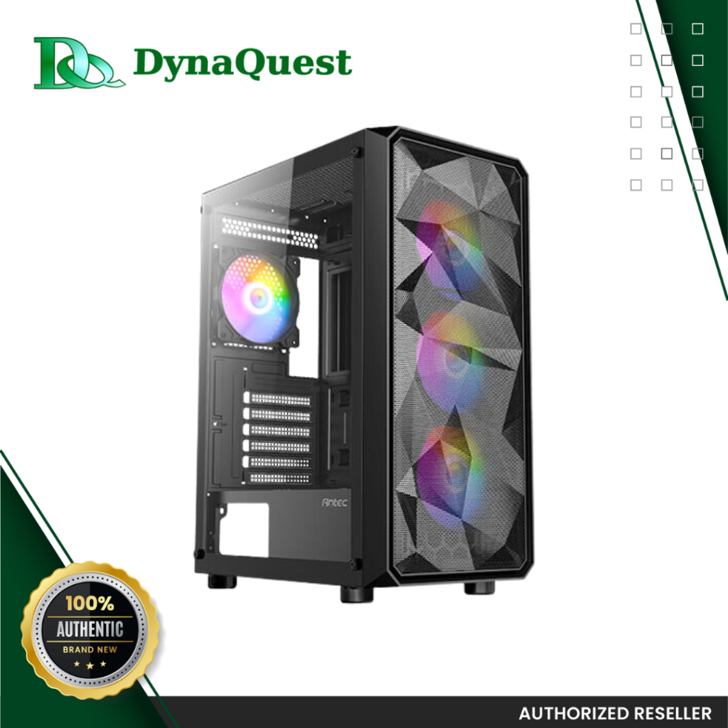 Antec AX83 RGB Elite Black ATX Mid Tower Case w/ 4X120mm RGB Fan ...