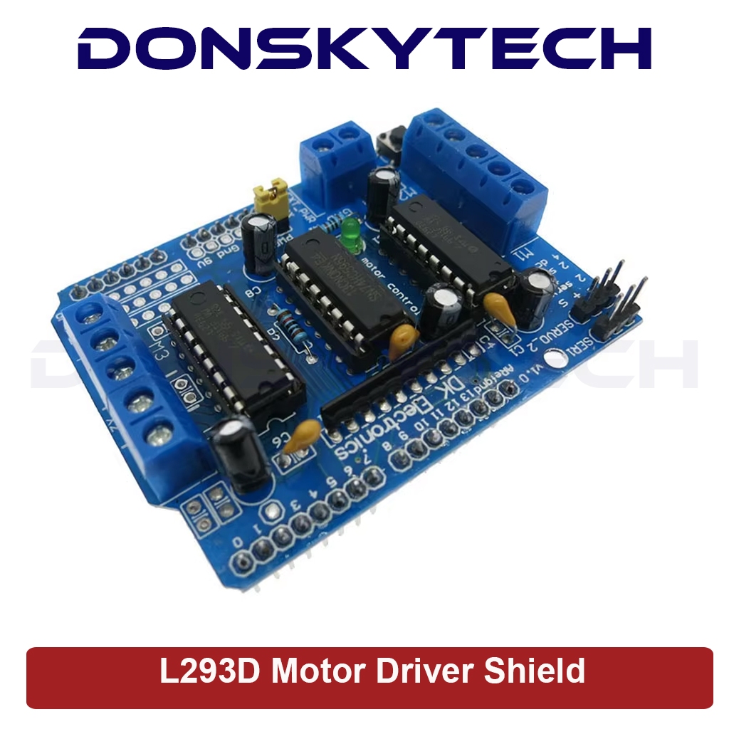 L293 L293D DC Motor Driver Shield 4CH Motor Drive Shield Expansion Module for Arduino Raspberry ...
