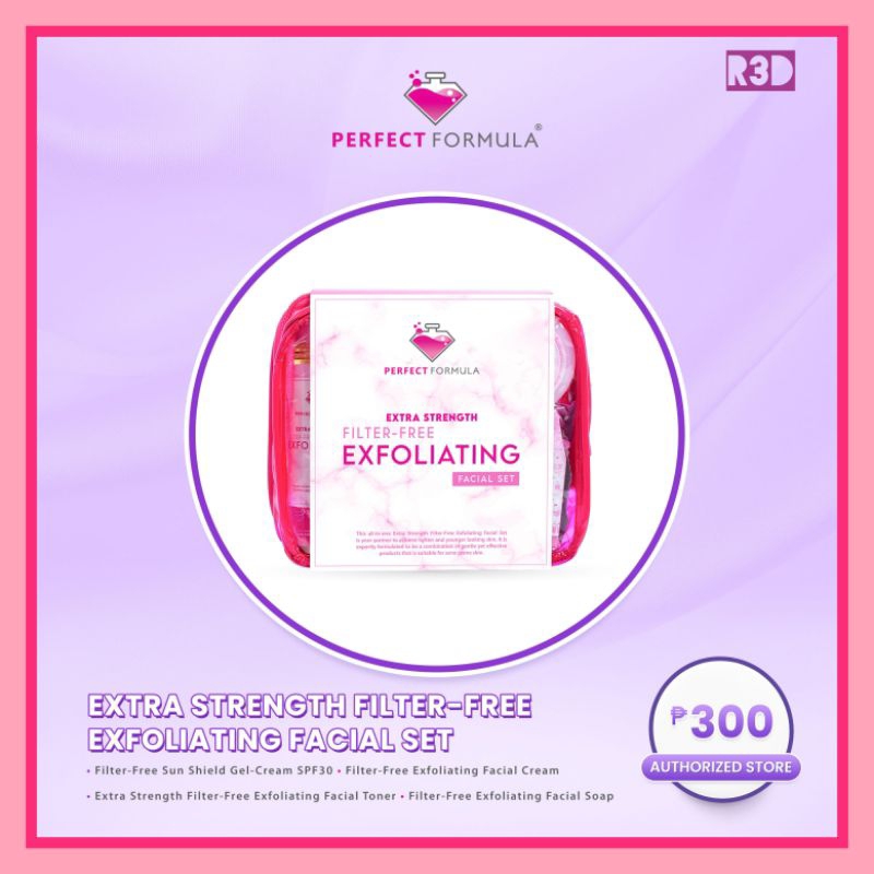Perfect formula extra strength filter free facial set(Jillian set ...