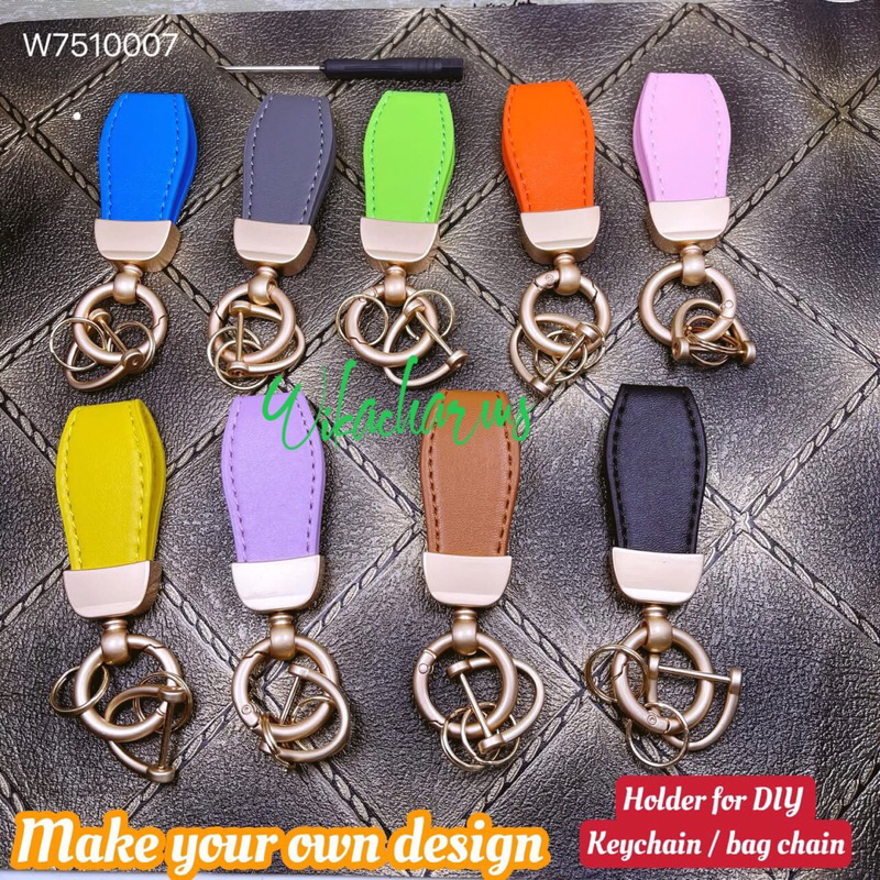 (wikacharms) leather folder for DIY keychain / bag chain | Shopee Malaysia