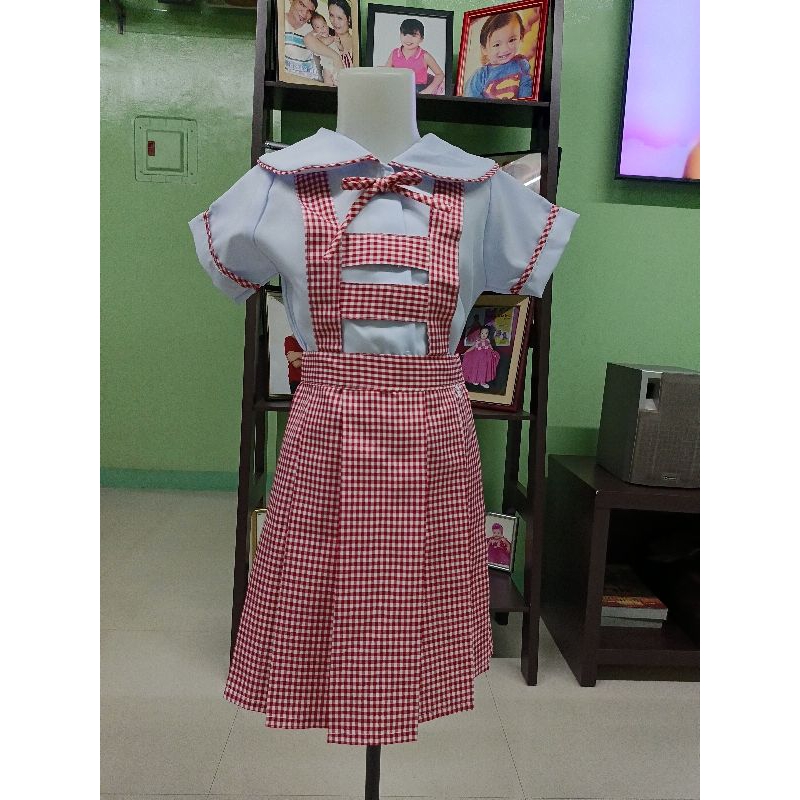 CHEKERED RED/WHITE PALDA SCHOOL UNIFORMS | Shopee Malaysia