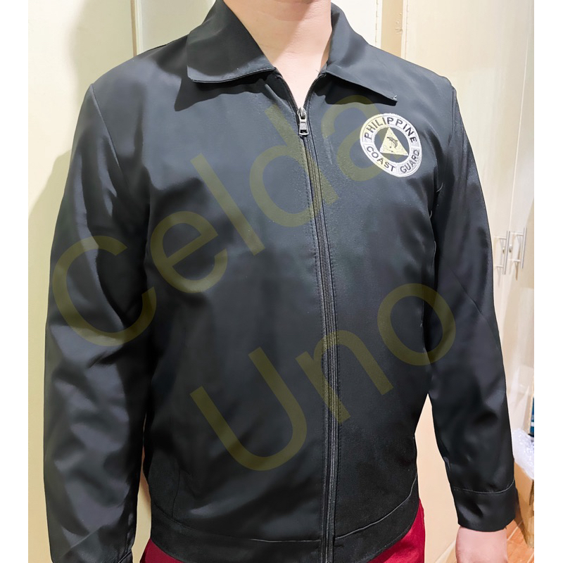 Black Formal Jacket ARMY/NAVY/BFP/BJMP/PNP/BUCOR/COASTGUARD with Collar ...