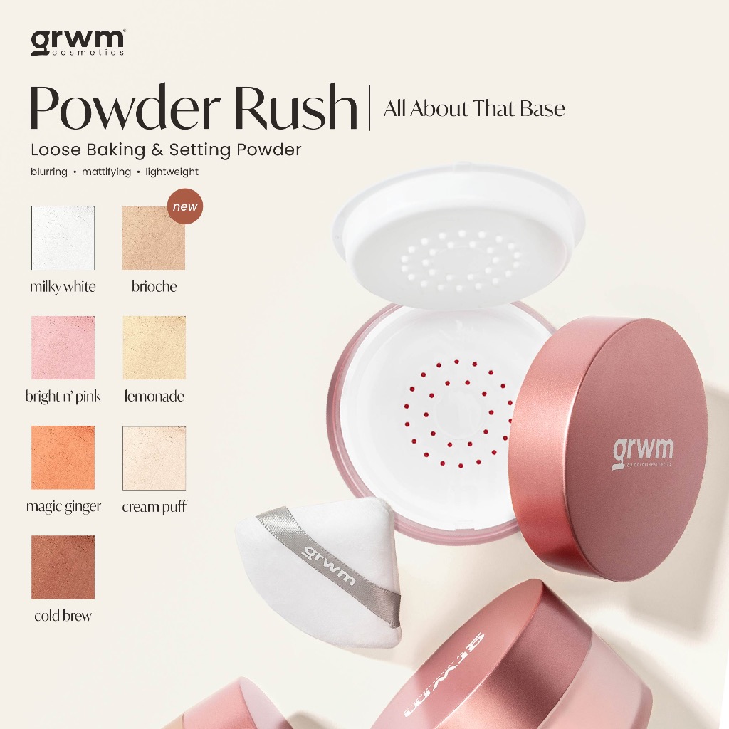 GRWM Cosmetics Powder Rush - Loose Baking and Setting Powder | Shopee ...