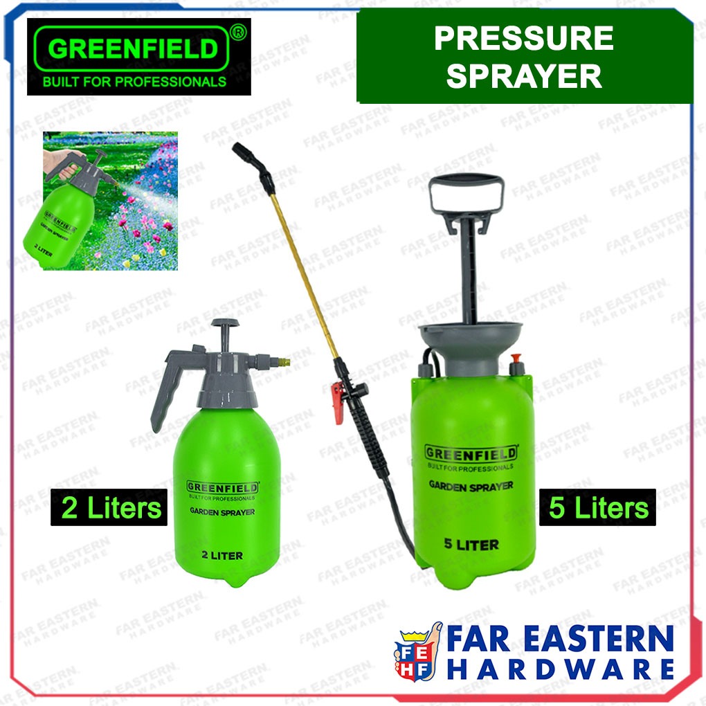 GREENFIELD Hand Pump Pressure Garden Water Misting Sprayer 2L | 5L | Shopee Malaysia