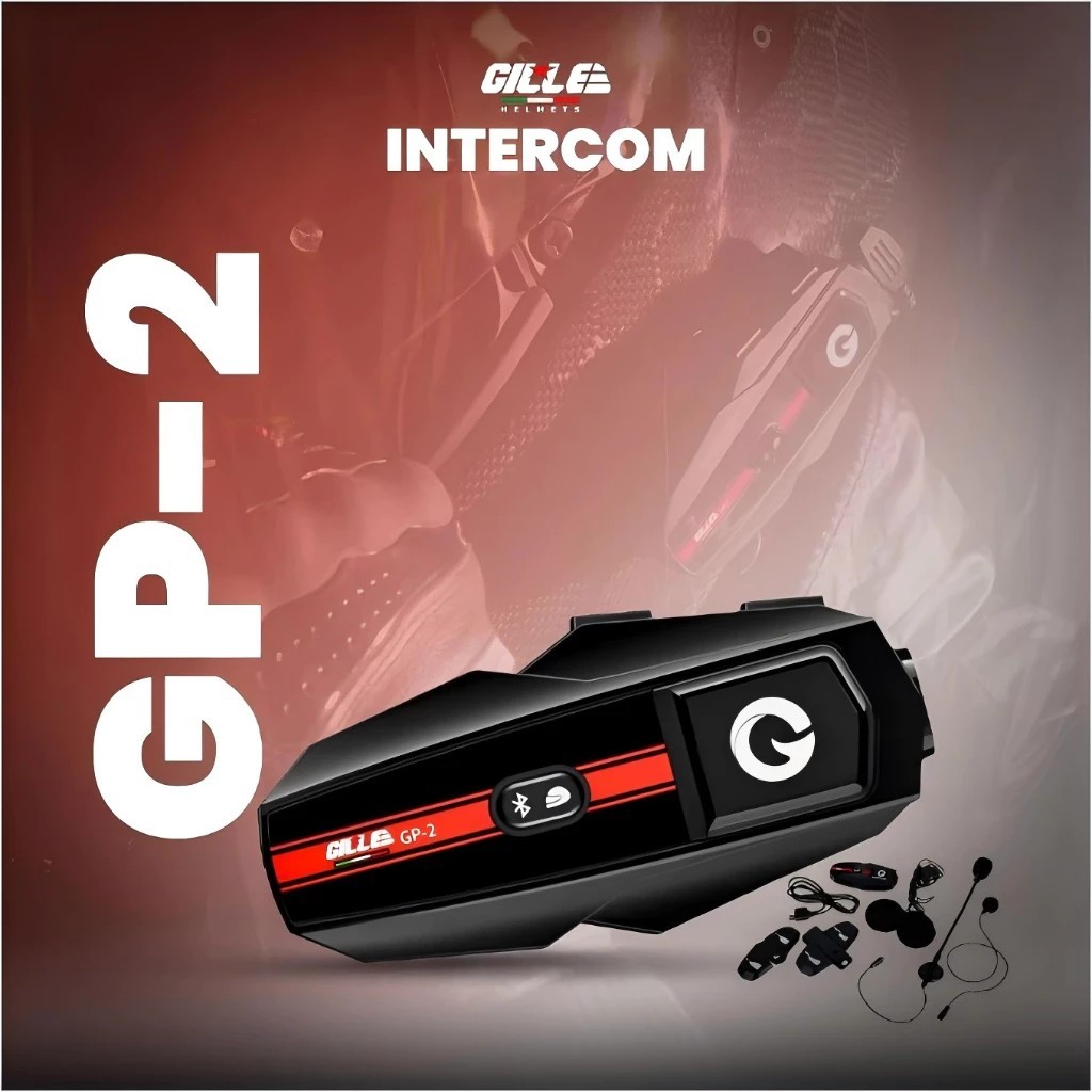 Gille Gp1 Gp2 Intercom For Helmet Headset Bluetooth Intercom For Music Sharing Waterproof