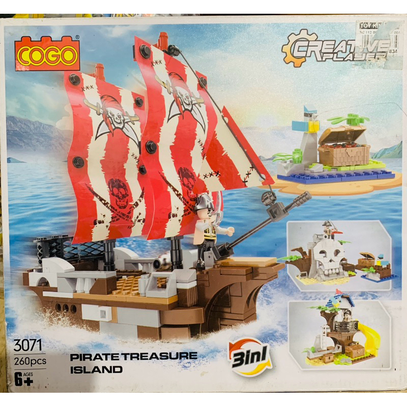Cogo 3in1 Pirate Treasure Island - Cogo | Shopee Malaysia