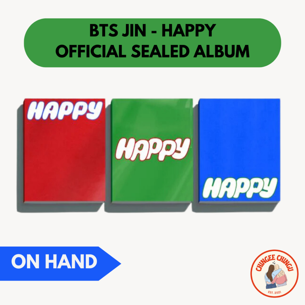 BTS JIN - HAPPY OFFICIAL SEALED ALBUM | Journey Imagine Navigate ...