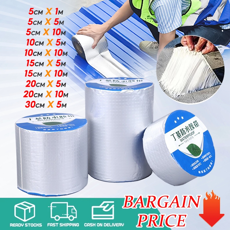 Aluminum Foil Butyl Waterproof Tape For roof leak Roof Sealant Wall ...