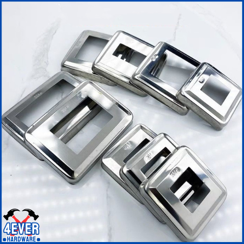 Stainless Steel Foot Plate Flange Cover Square Tube Tubular Stainless ...