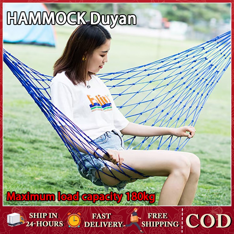 Duyan for adult Portable camping hammock big duyan net makapal outdoor ...