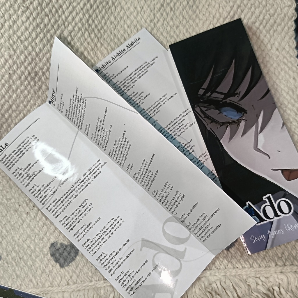 ADO Song Lyrics Glossy Sheet (5-6 songs in one sheet) | Shopee Malaysia