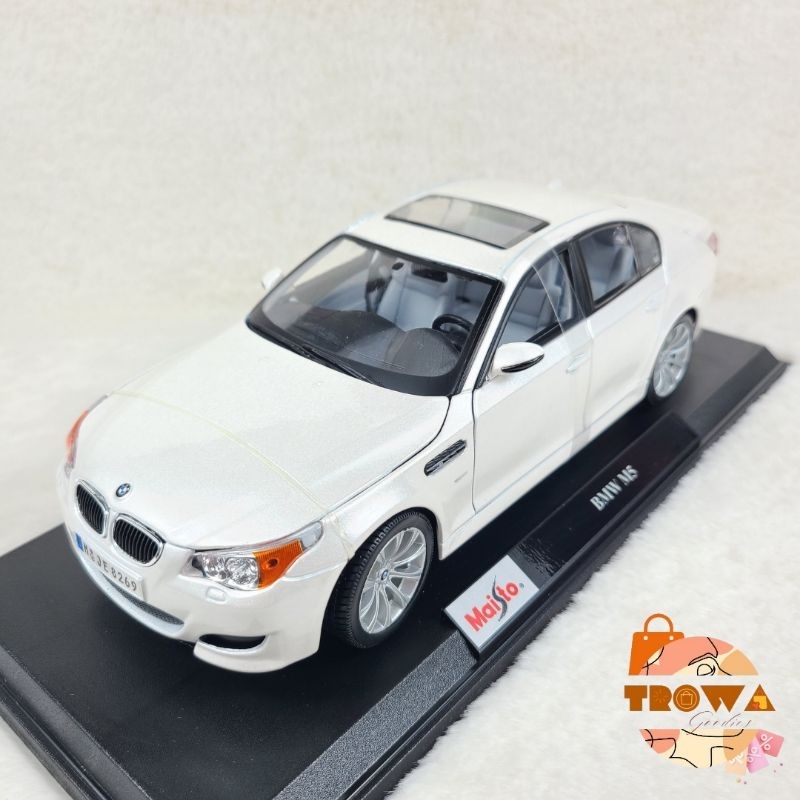 MAISTO SPECIAL EDITION BMW M5 WHITE DIE CAST MODEL COLLECTIBLE TOY CAR ...