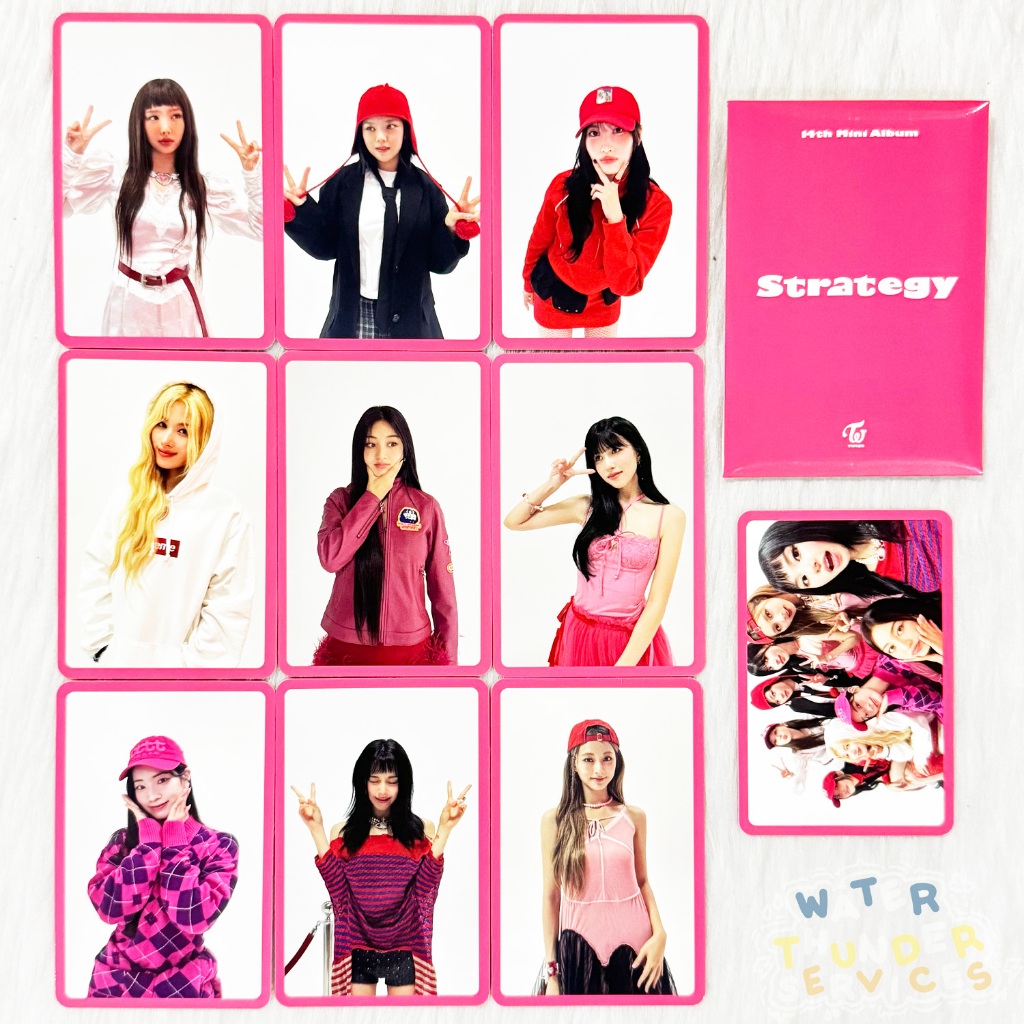 TWICE Strategy Album STEP 1 Ver. with JYP Shop General POB Photocard ...
