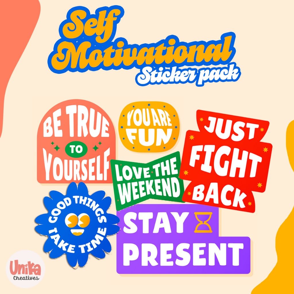 Self motivational sticker pack | Shopee Malaysia