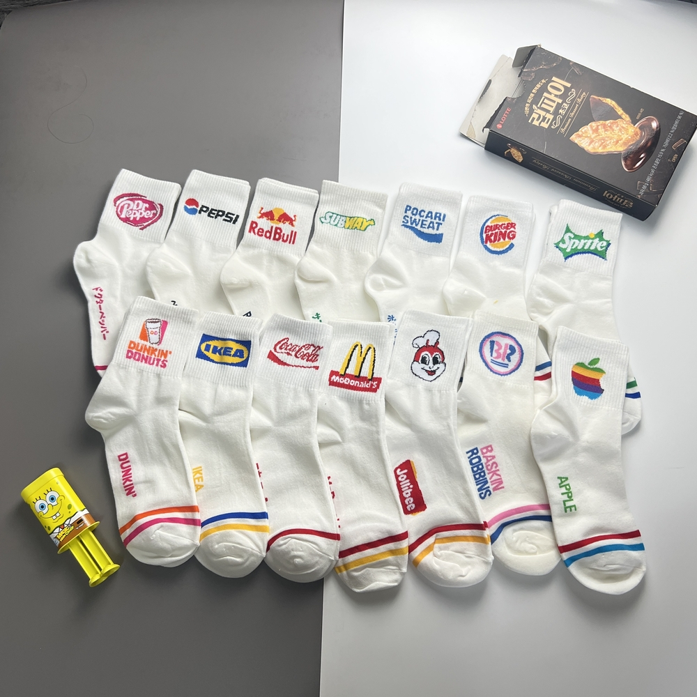 Korean Socks - Logo McDo Jolly Sprite Coke Socks - Iconic Socks ...