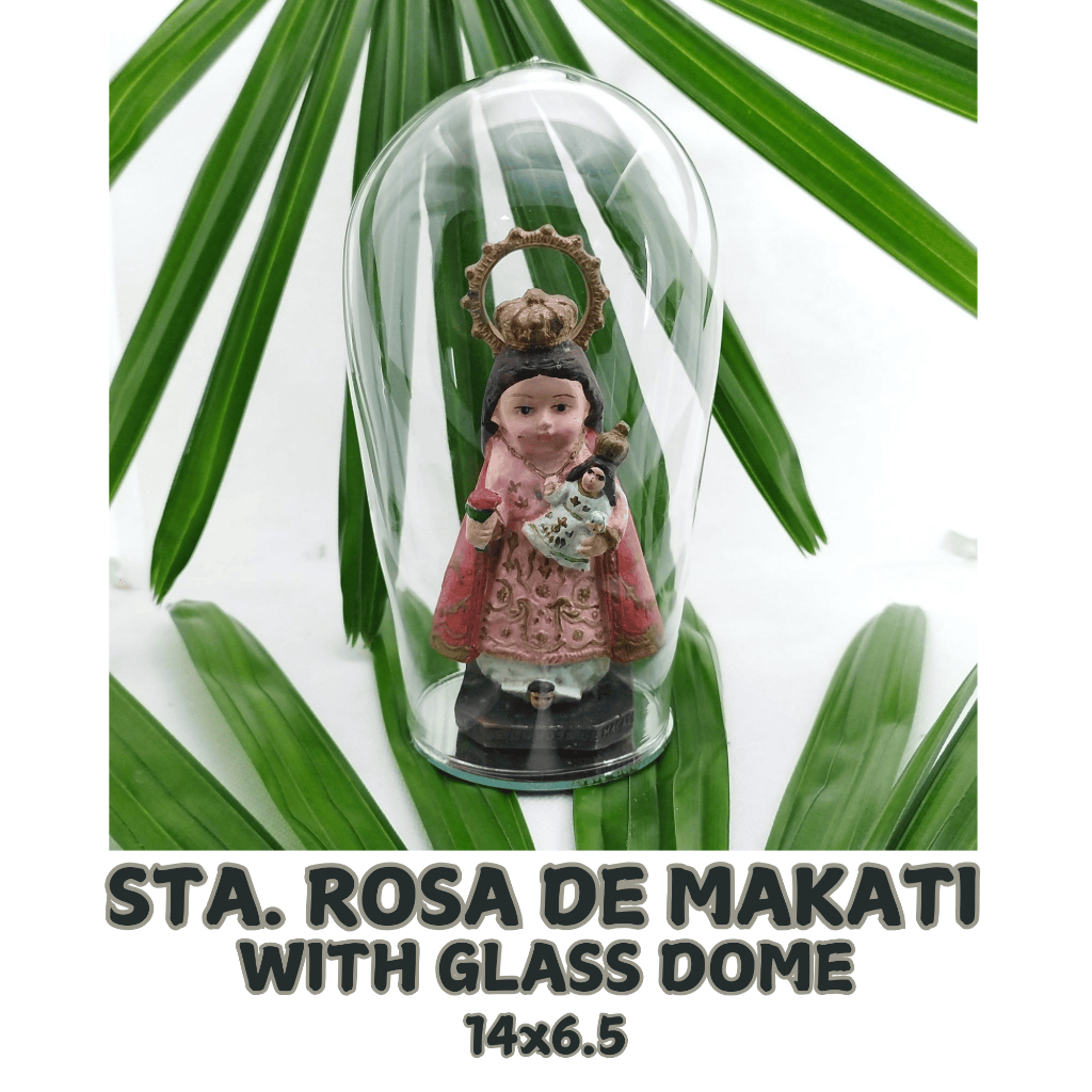 Chibi Sta. Rosa de Makati Religious Mini Statues with Glass Dome ...