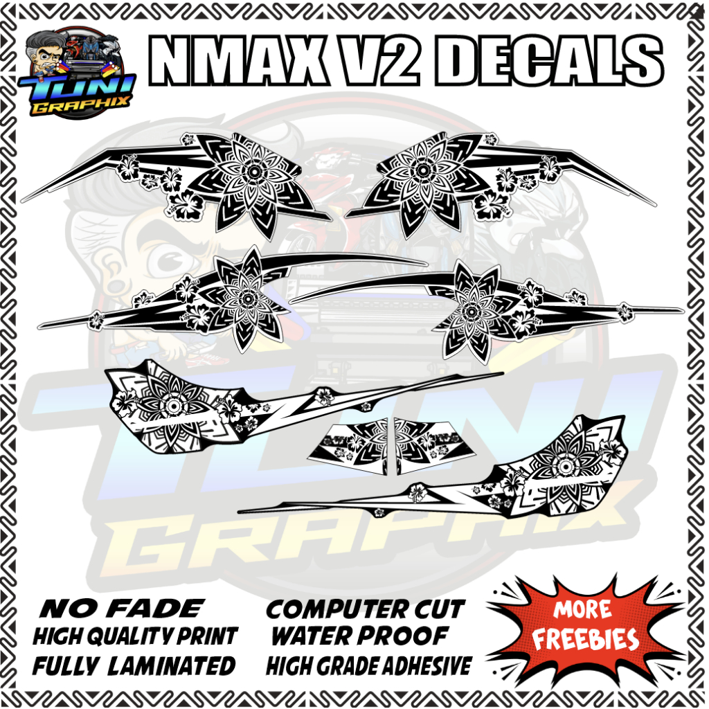 NMAX V2 MANDALA DECALS STICKER with freebies | Shopee Malaysia