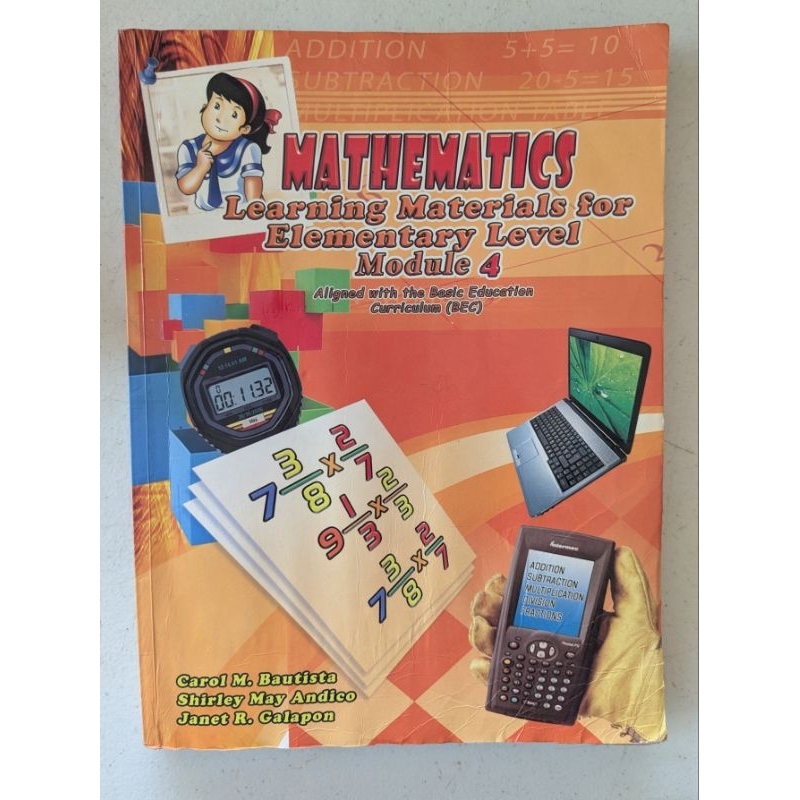 Mathematics Learning Materials for Elementary Level Module 4 (Used ...