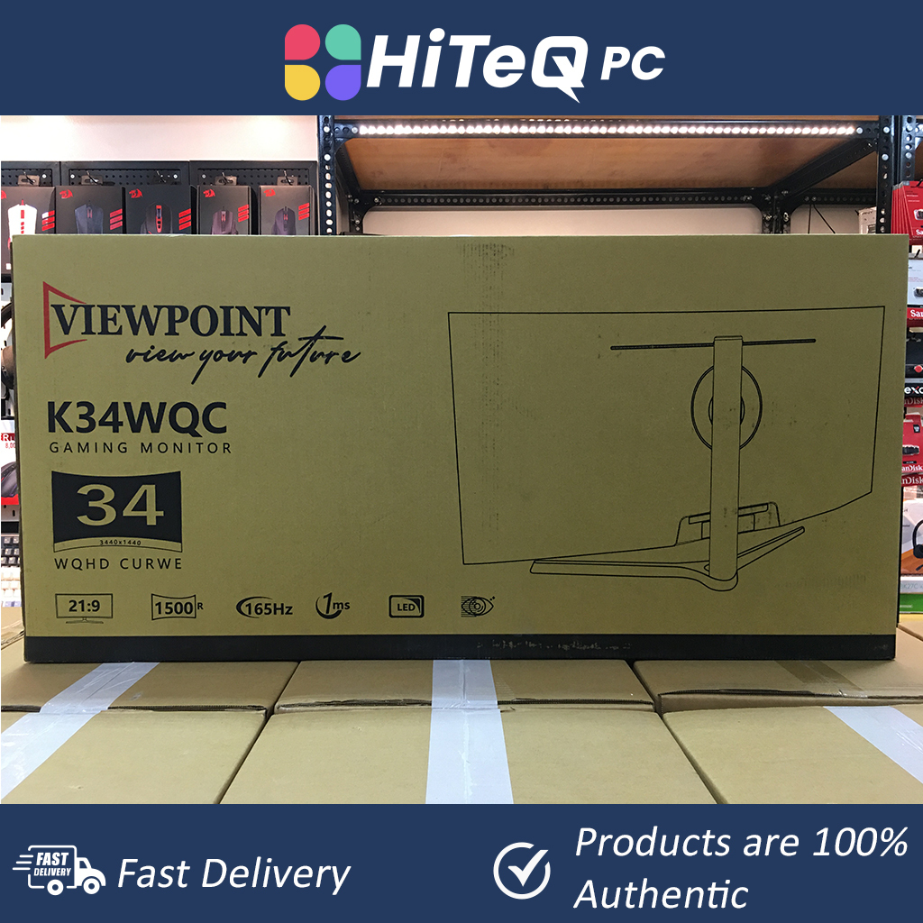 HiteqPC | Viewpoint K34WQC 34" Curved 165Hz Gaming Monitor | Shopee ...