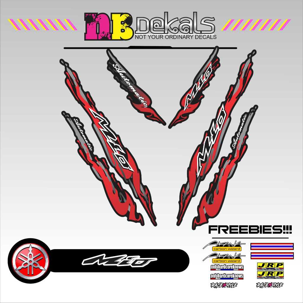 MIO SPORTY / MIO 1 INDO A35 DESIGN DECALS | Shopee Malaysia