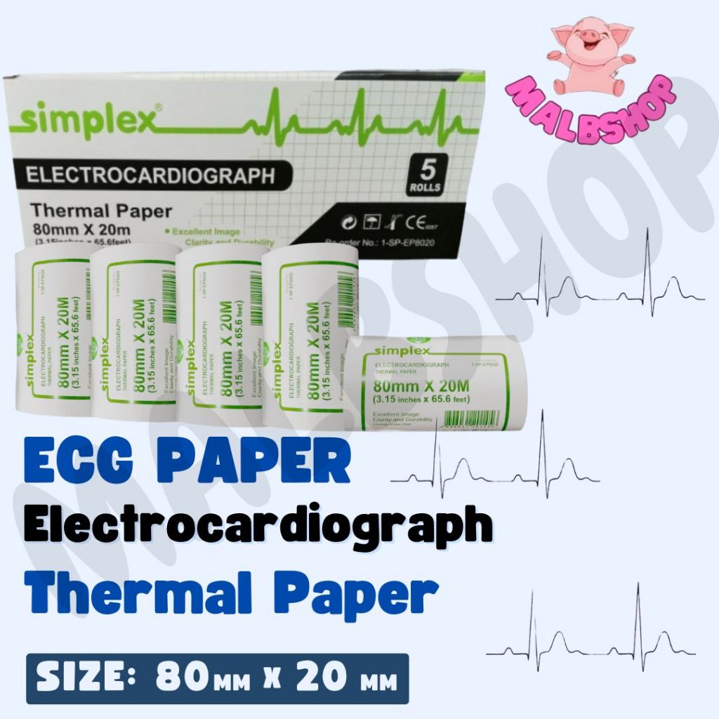 Per Roll Simplex and Partners ECG Paper Electrocardiograph Thermal ...