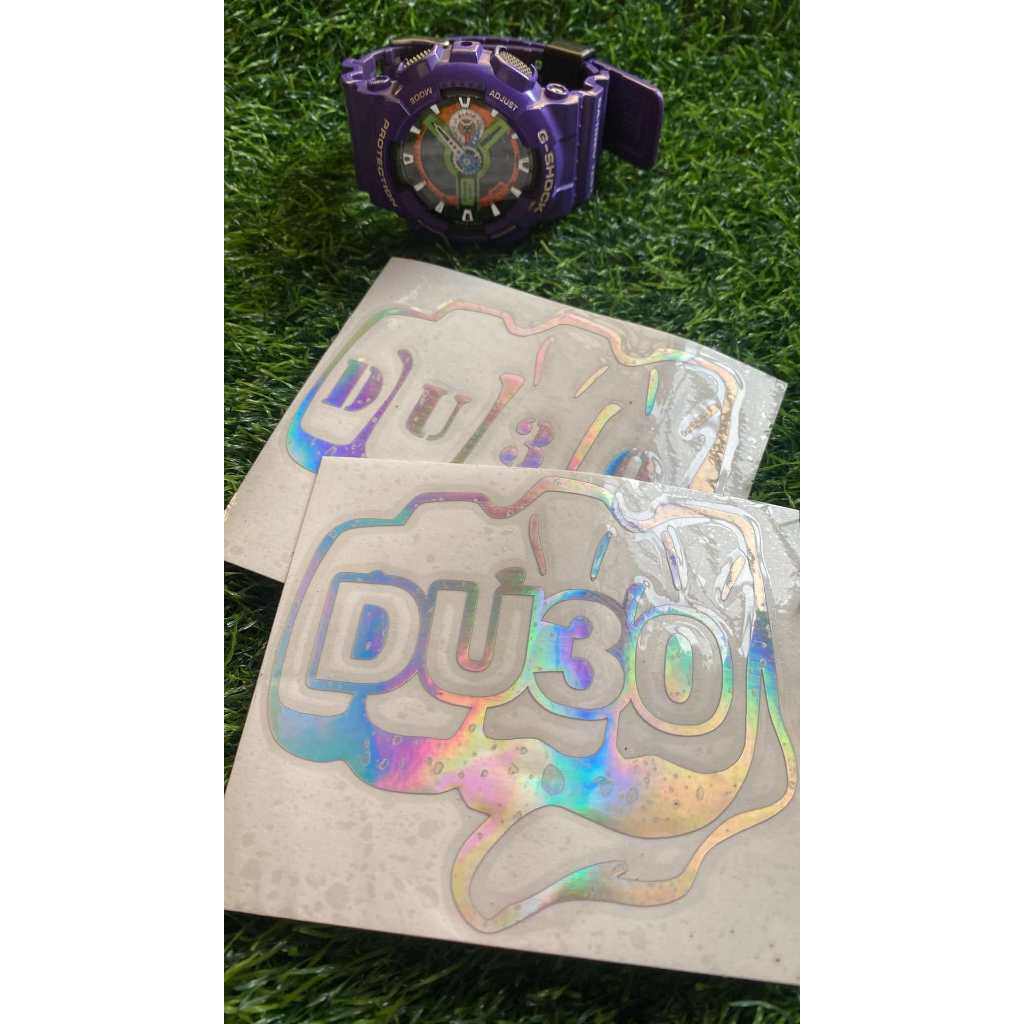 DU30 PRRD Fist Kamao Duterte Stickers Decals Cutouts Vinyl Hologram ...