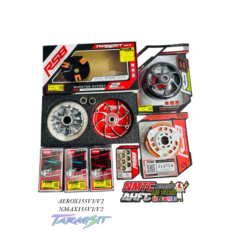 RS8 CVT SET TARAGSIT NMAX155V1/V2/V2.1/AEROX155 V1/V2 | Shopee Malaysia
