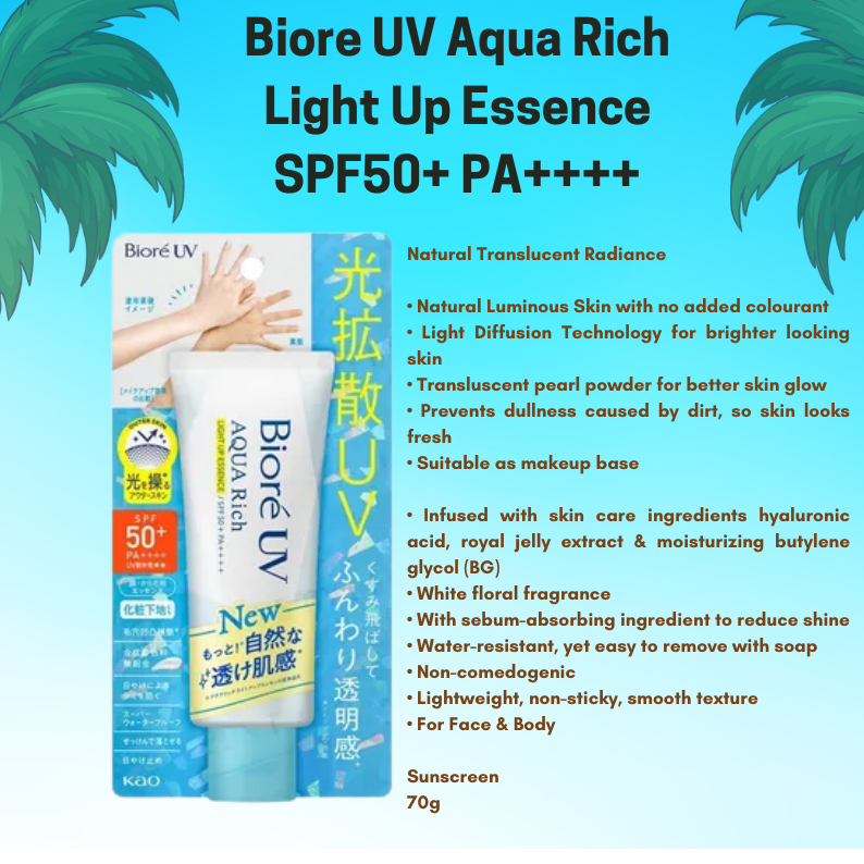 BIORE UV AQUA Rich Sunscreen | Shopee Malaysia
