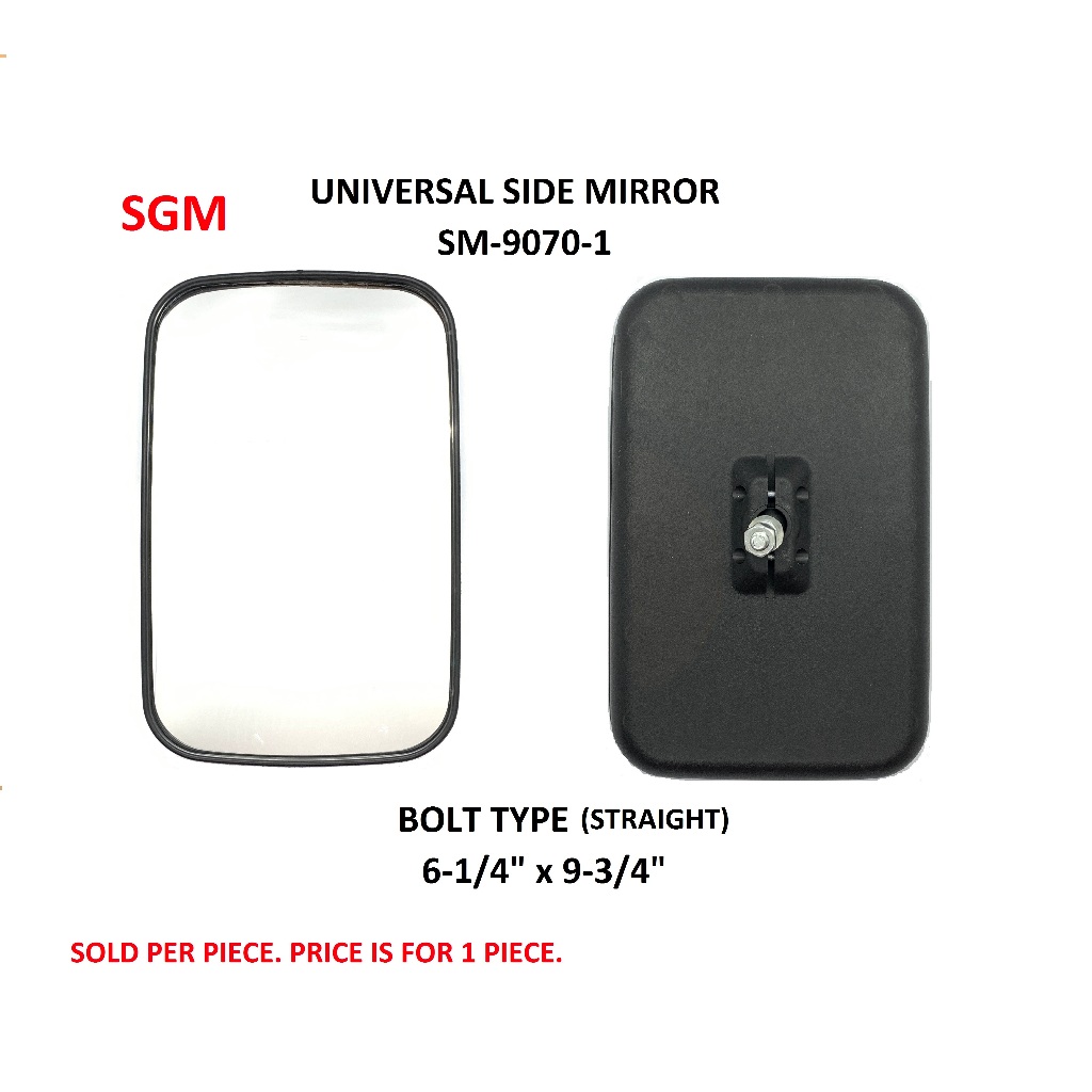 UNIVERSAL AUTO SIDE MIRROR SGM SM-9070-1 6-1/4"x9-3/4"BOLT TYPE ...