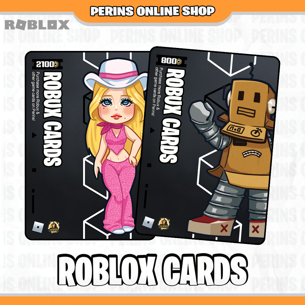 Robux Cards with Free Stickers! (Cash on Delivery) | Shopee Malaysia