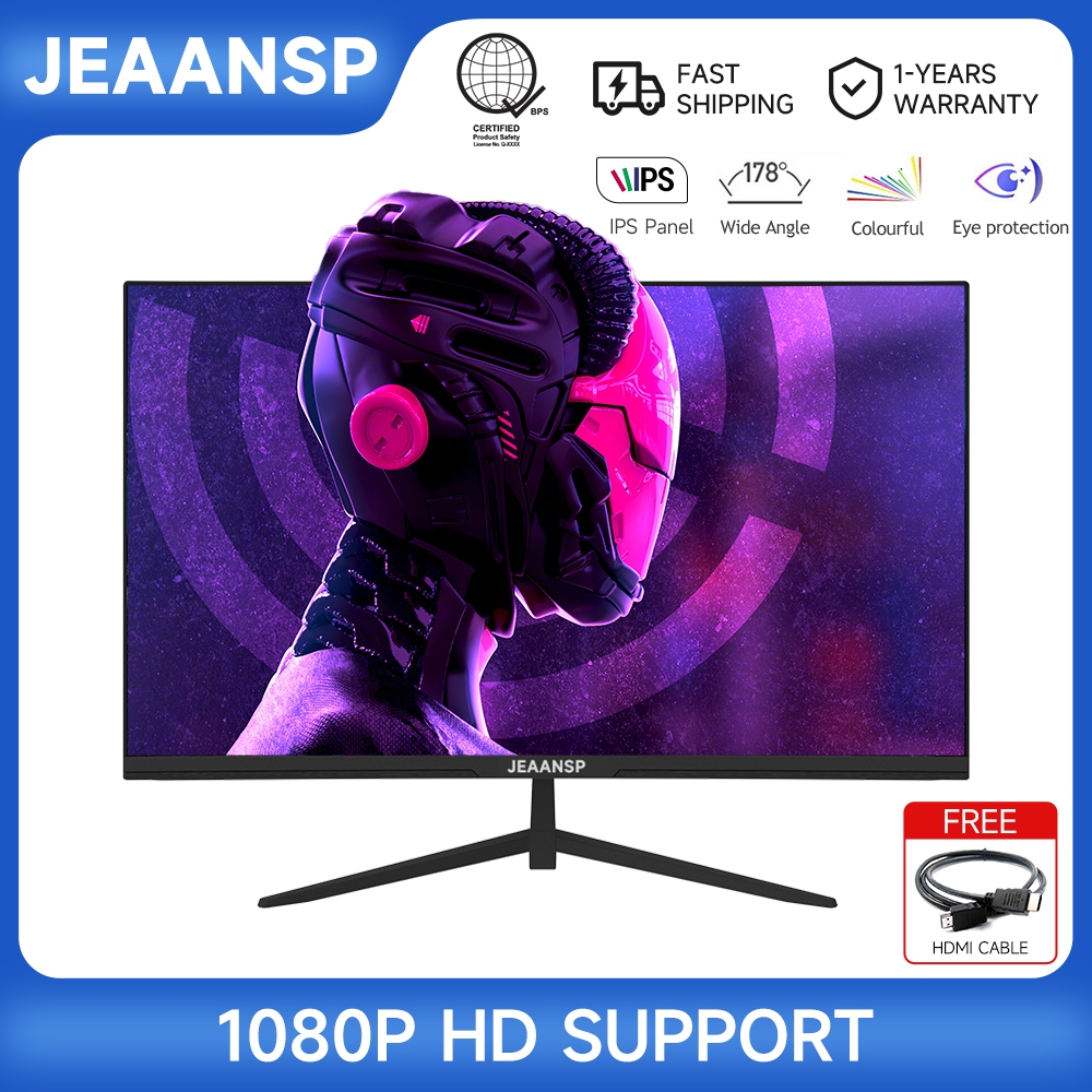 JEAANSP 19/22/24/25/27lnch Gaming Monitor 75Hz Planar Borderless ...