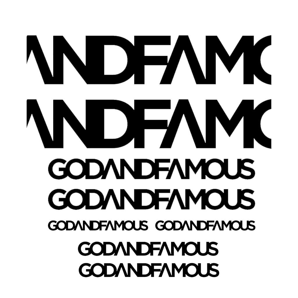 Bike Decal Sticker Design God and famous Waterproof Long-lasting ...