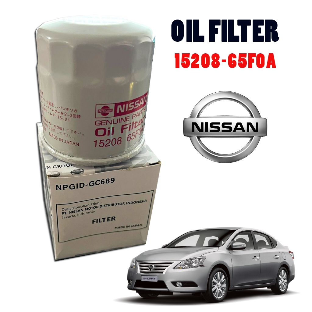Nissan Oil Filter (15208-65F0A) For Nissan Sylphy | Shopee Malaysia