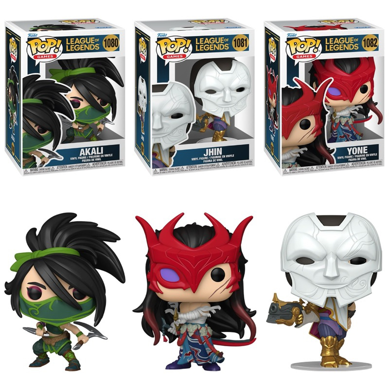 League of Legends Funko Pop Jhin Yone Akali | Shopee Malaysia