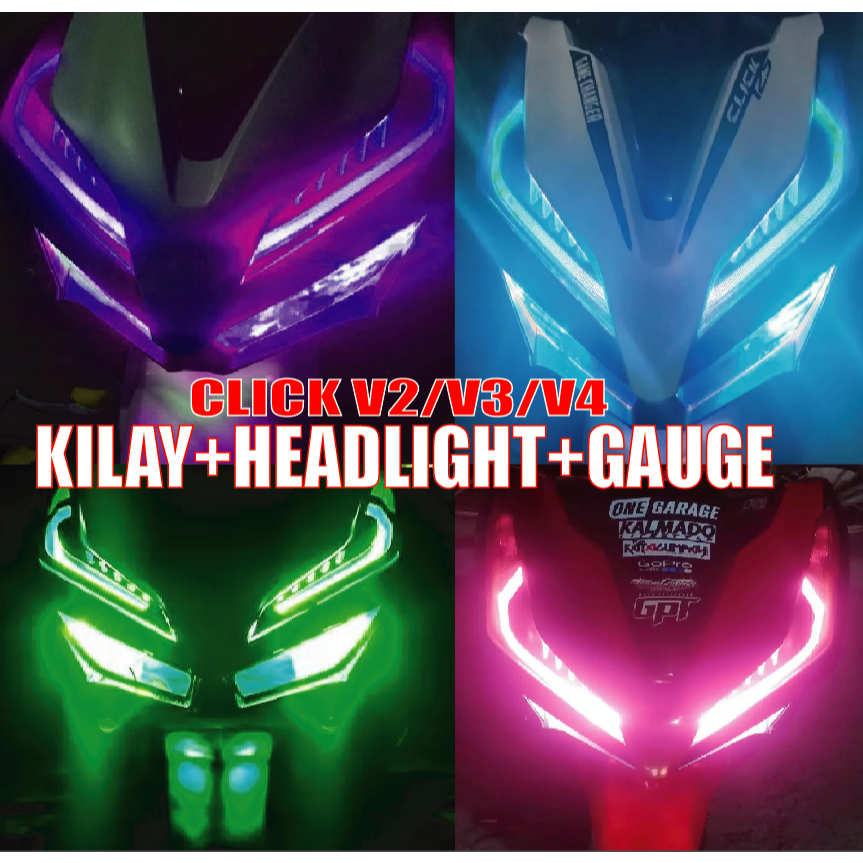 KILAY+HEADLIGHT+GAUGE PROTECTOR TINT FOR HONDA CLICK V2/V3/V4 W/ FREE ...