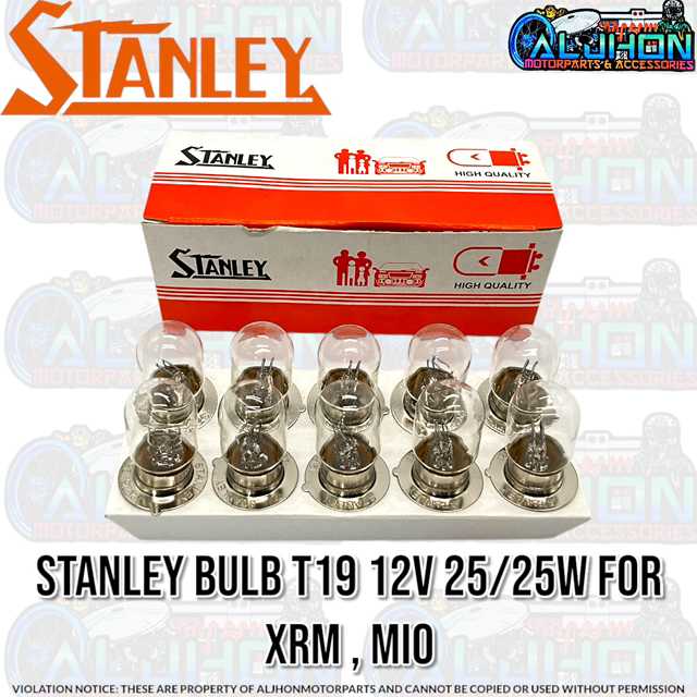 STANLEY HEADLIGHTS BULB T19 12V 25/25W FOR XRM , MIO | Shopee Malaysia