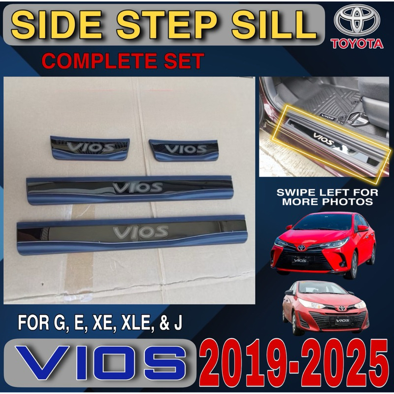 Toyota Vios 2019-2025 Side Step Sill | Shopee Malaysia