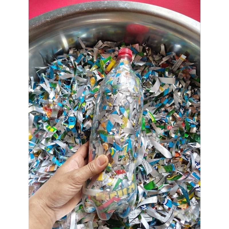 eco bricks recycled /plastic shredded for 1.5L bottle (500g) | Shopee ...