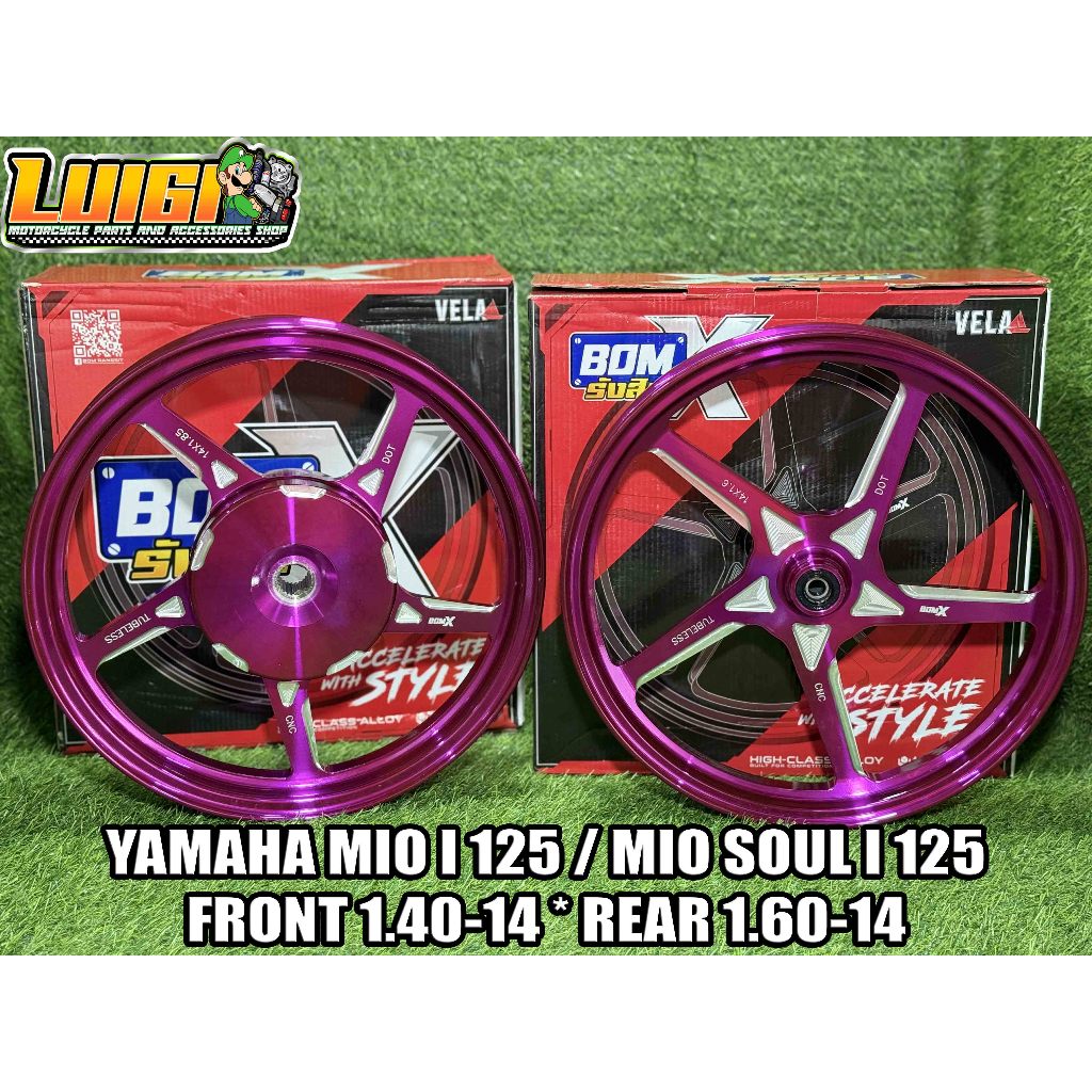 BOM RANGSIT CNC MAGS VELA 14s 5 SPOKES YAMAHA MIO I 125 / MIO SOUL I ...