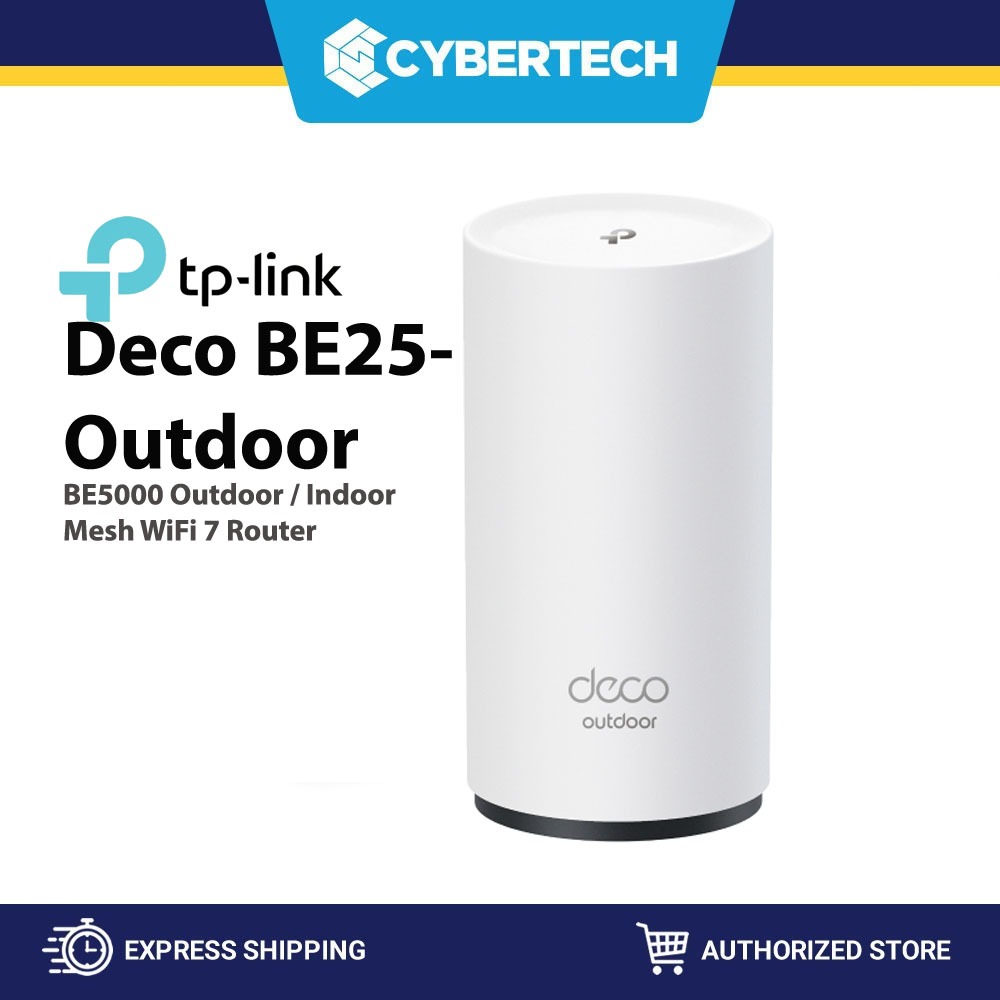 Cybertech TP-Link Deco BE25-Outdoor BE5000 Outdoor / Indoor Mesh WiFi 7 Router (1-PACK) | Shopee ...