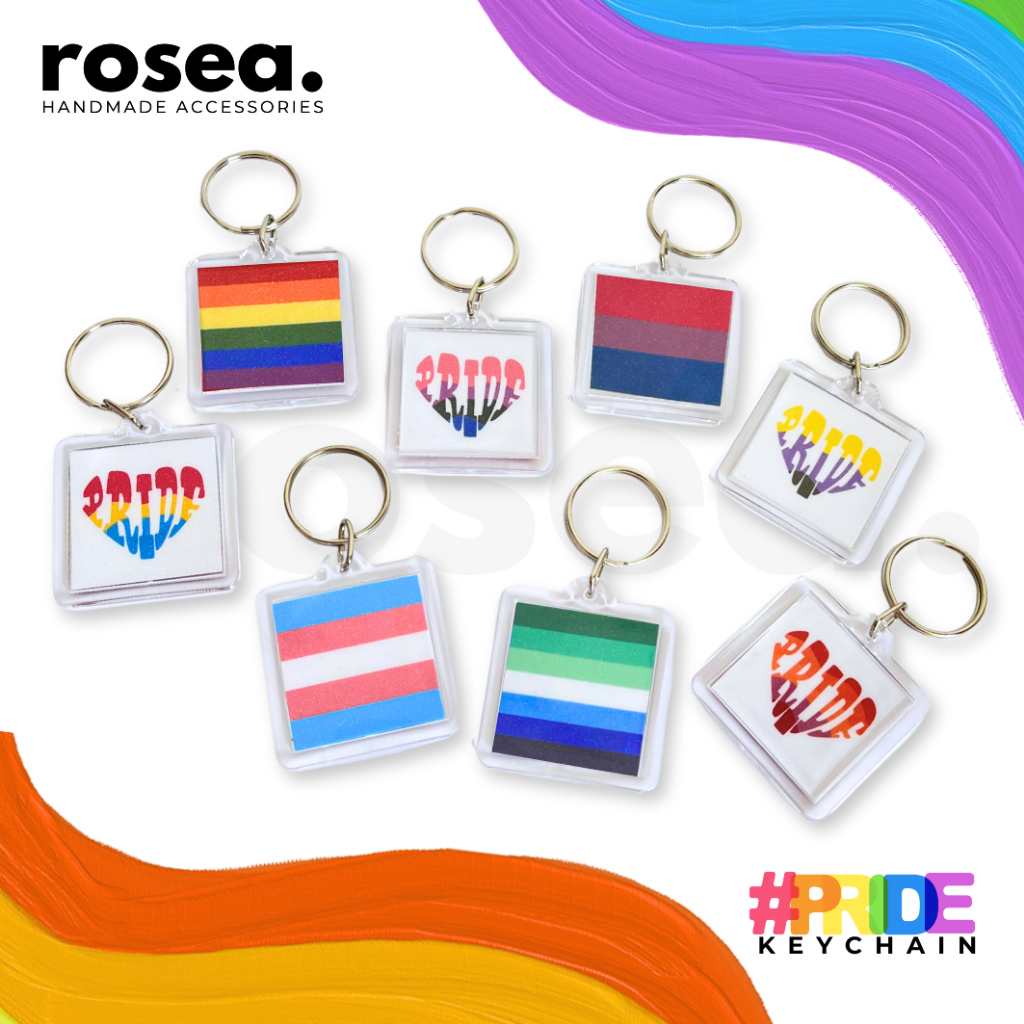 KEYCHAIN PRIDE FLAGS PRIDE MONTH CHARM GIFT TRENDY | Shopee Malaysia