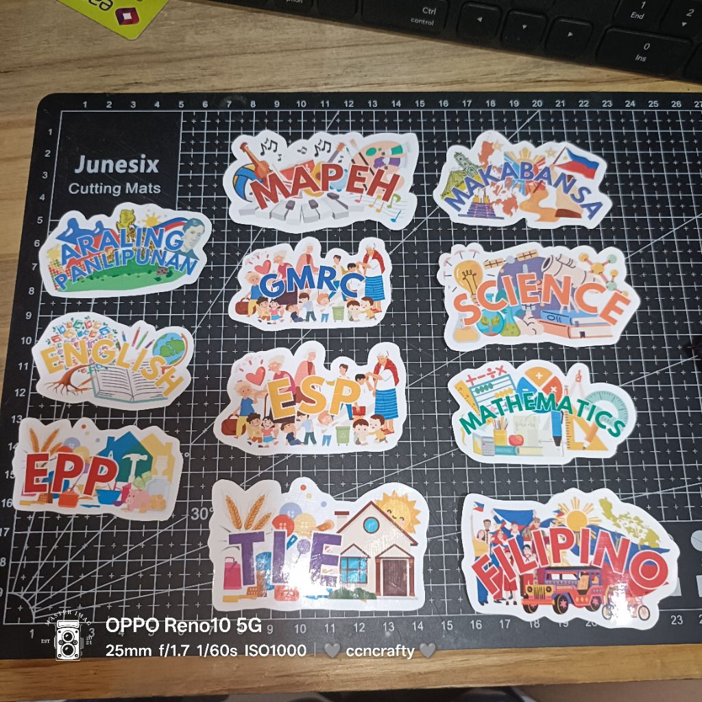 SUBJECT STICKER LABELS FOR NOTEBOOK | Shopee Malaysia