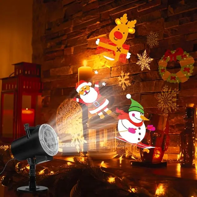 Snowflake Led Laser Light Projector Bright Christmas Lights Outdoor ...