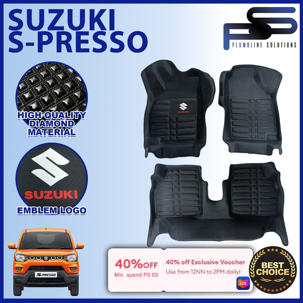 5D / 5D Diamond Deep Dish Matting for Suzuki S-presso 2022 Onwards Deep ...