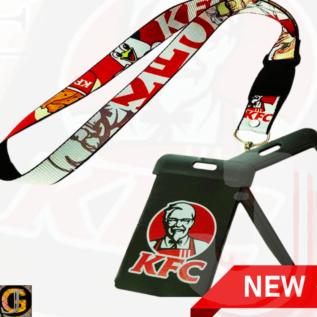 jg KFC Design Lanyards Id Lace Id Holder & Name Tags | Shopee Malaysia